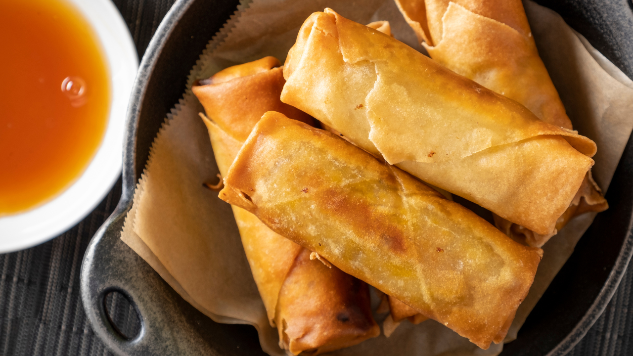 Pork & Prawn Spring Rolls - Collettes Thermie Kitchen